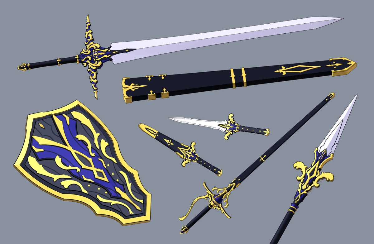 3D 로판 무기 B - 대공 테마 무기