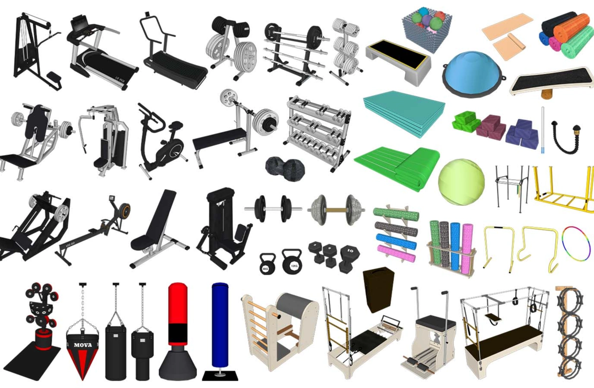 Props Collection - Indoor Exercise Equipment
