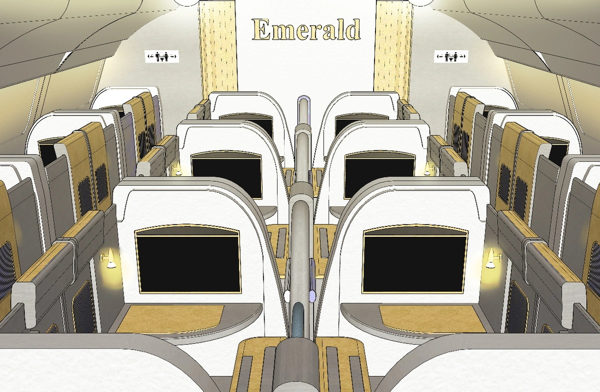 Airplane First-Class Interior