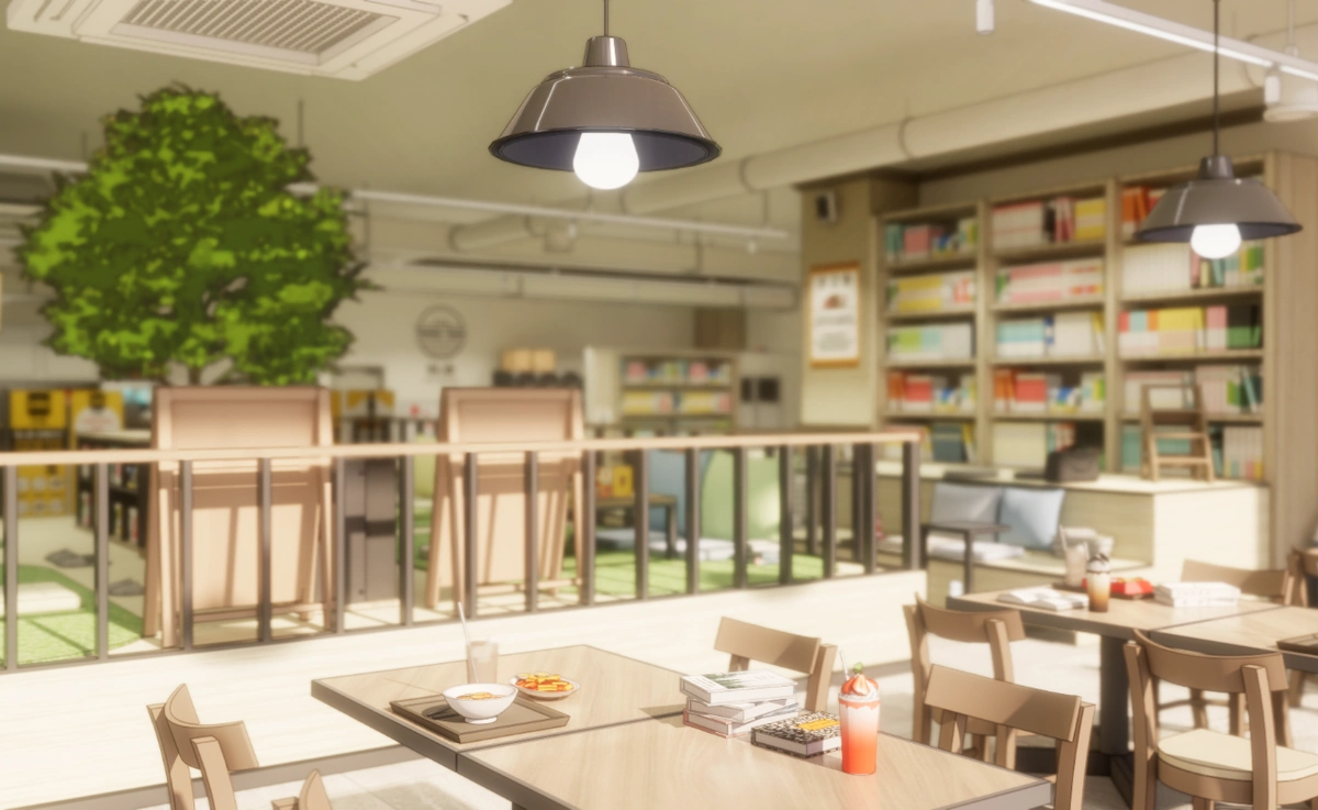 [School life package] - Cartoon cafe