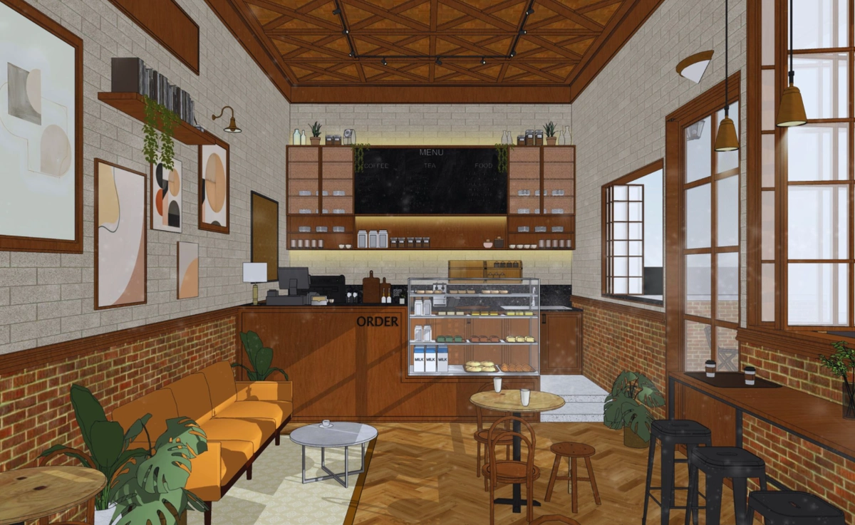 [Café] Cozy vintage cafe with a small garden