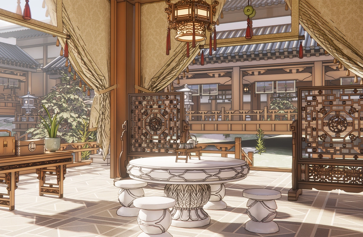 Tea rooms and pavilions