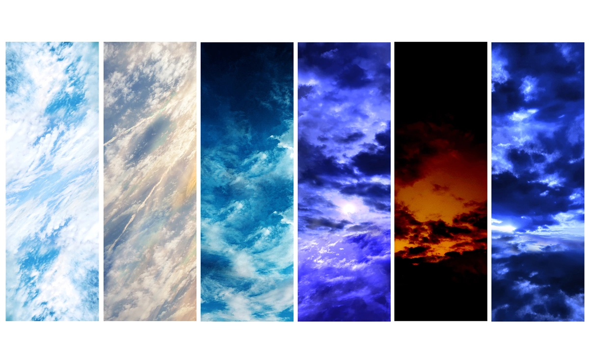 Fantasy sky (cloud) 6 types ver.2