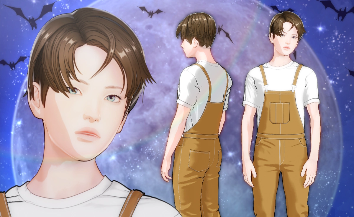 [Men student type-1] Overall pants