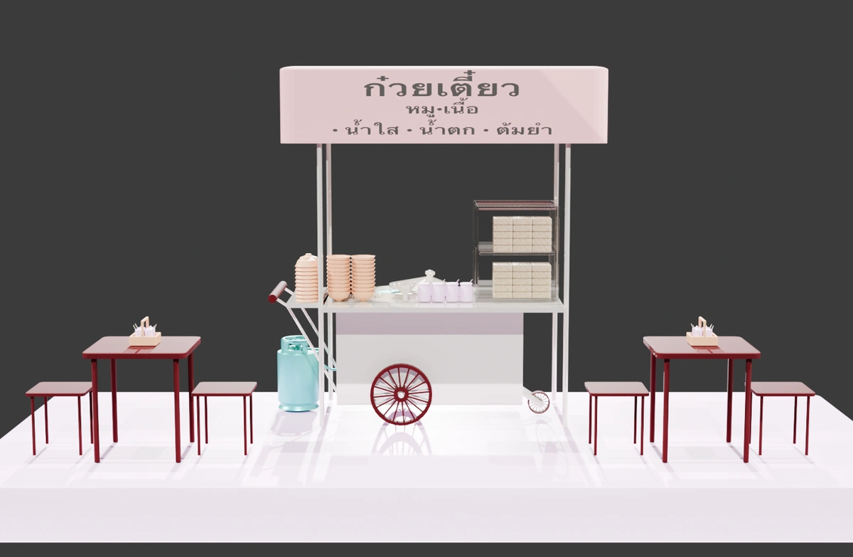 Noodle Cart (Thai Street Food)