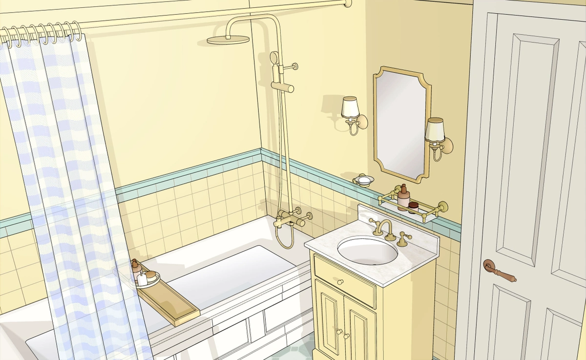 Bathroom - Small American House