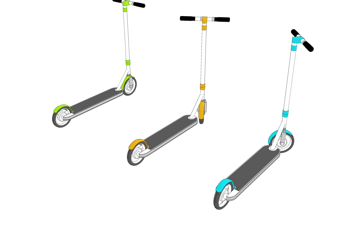 an electric kickboard