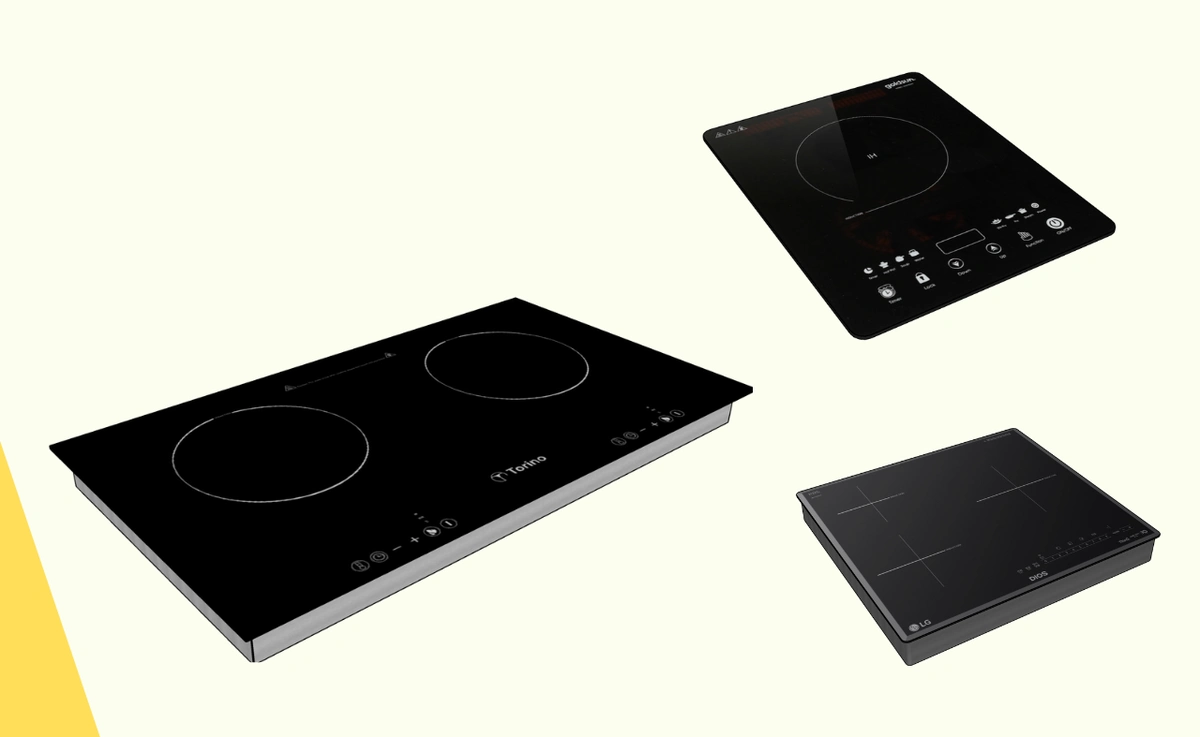 3 options induction stove