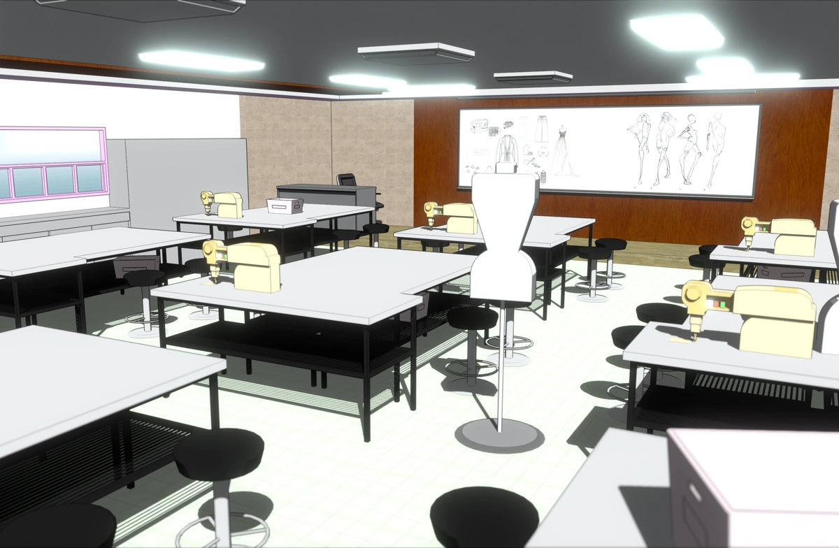 [.blend] Fashion Design Department Practical Room