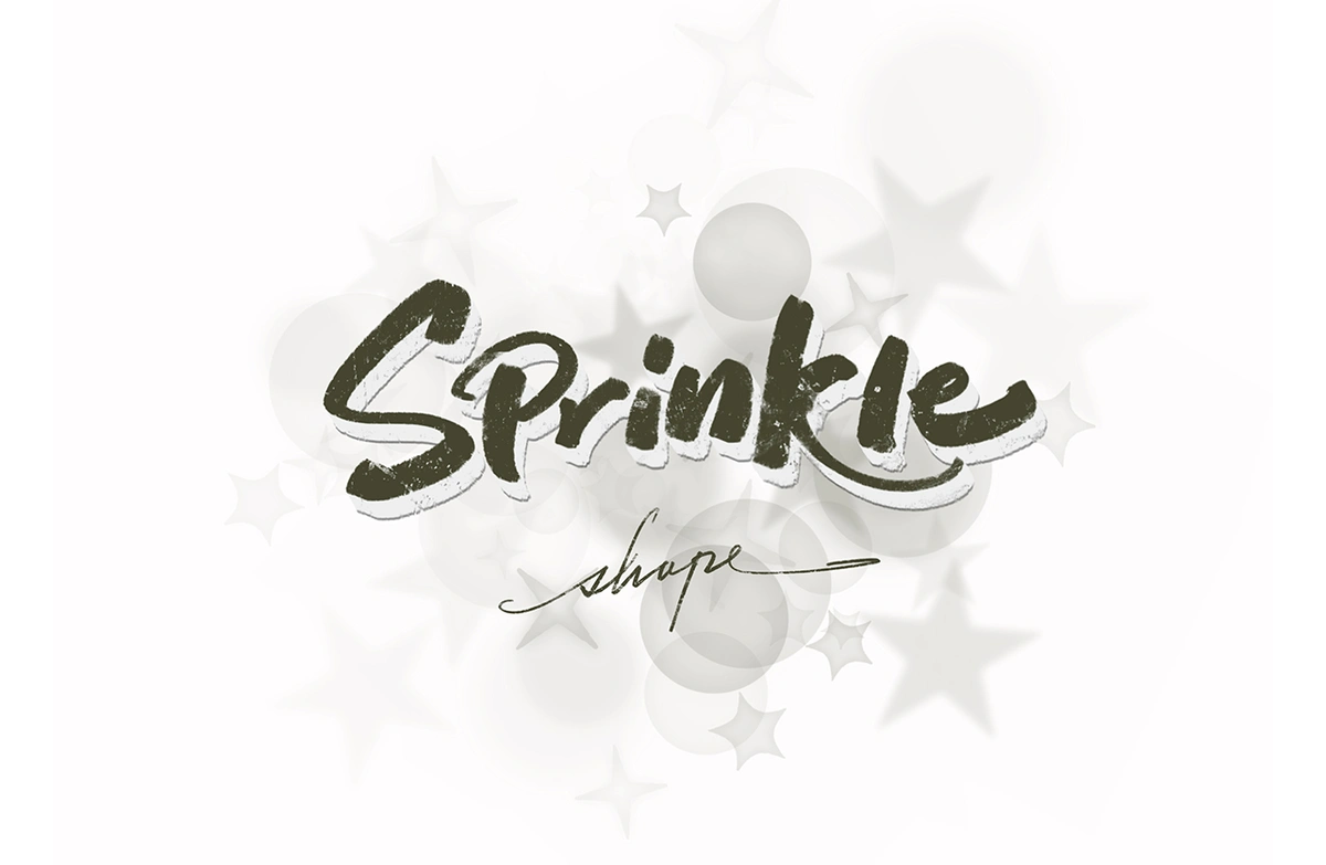 Calligraphy brush by Be written - sprinkle star brush