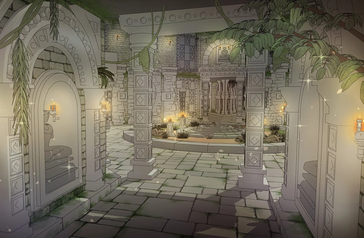 Fantasy Prefabricated Dungeon - Temple