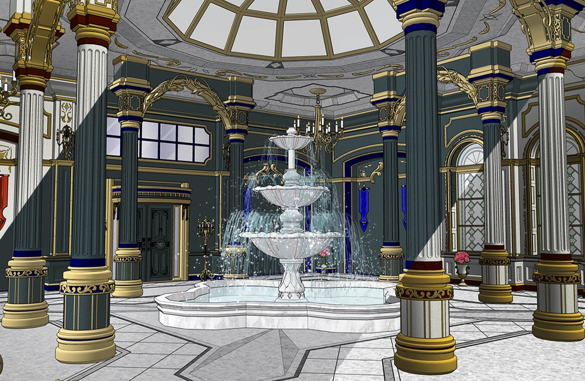 Aristocrat Castle Corridor 4 (Corner Corridor + Fountain Hall)