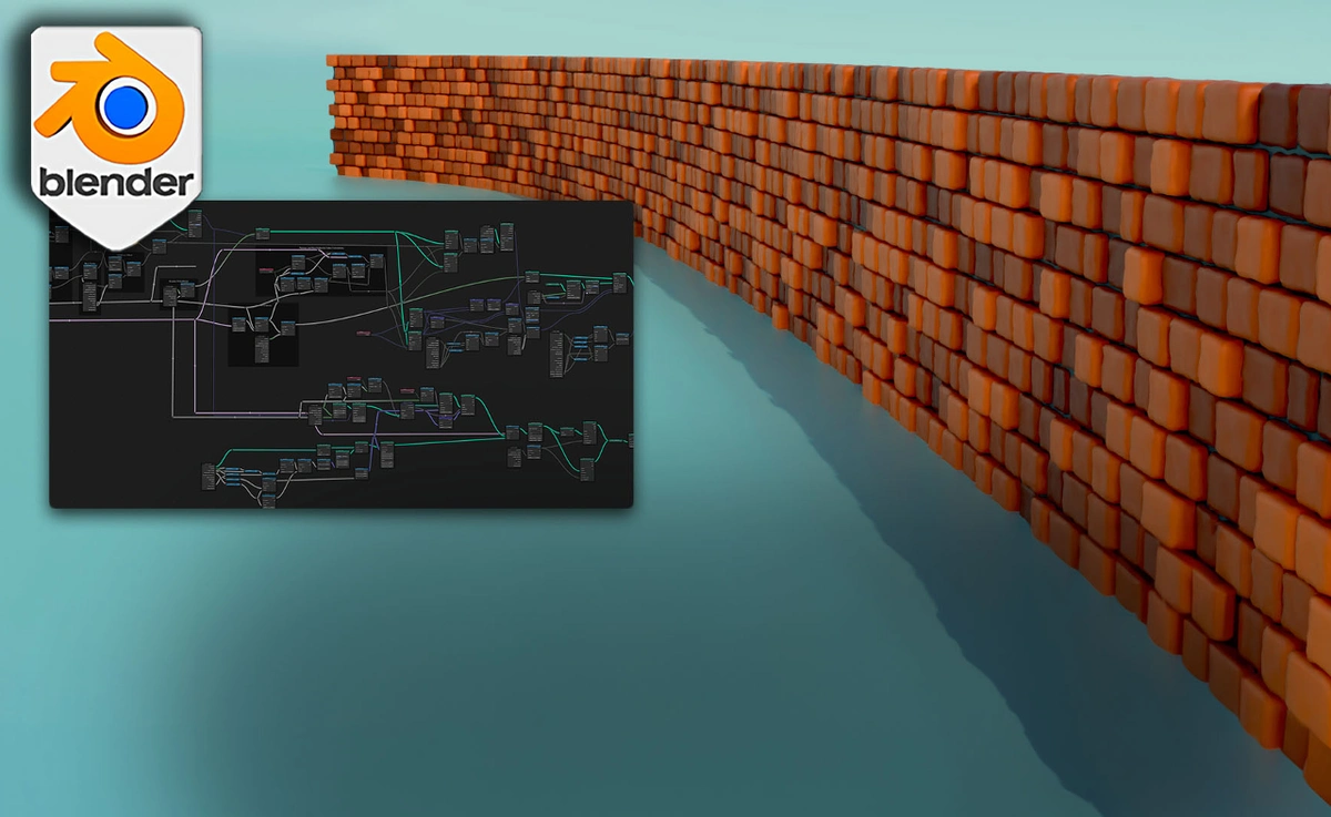 Geo-Node Brick Wall Generator
