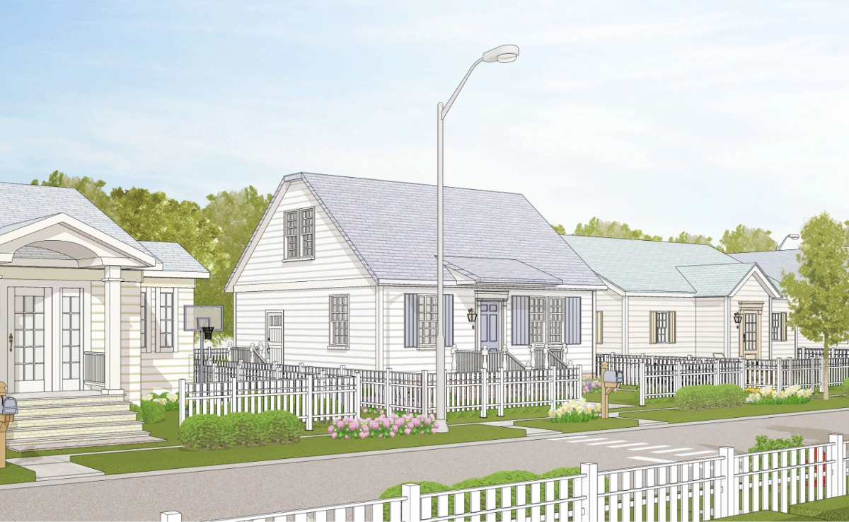 [Full set] Inside and outside small U.S. houses