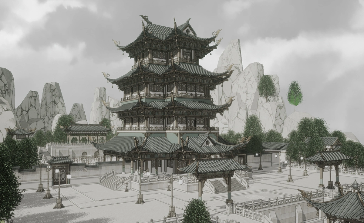 [Oriental wind] Castle outside 01