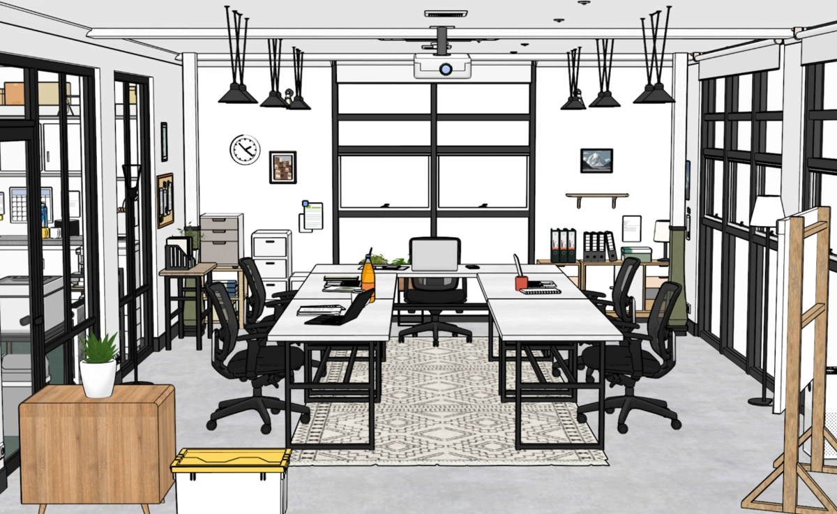 003 Company conference room, pantry office