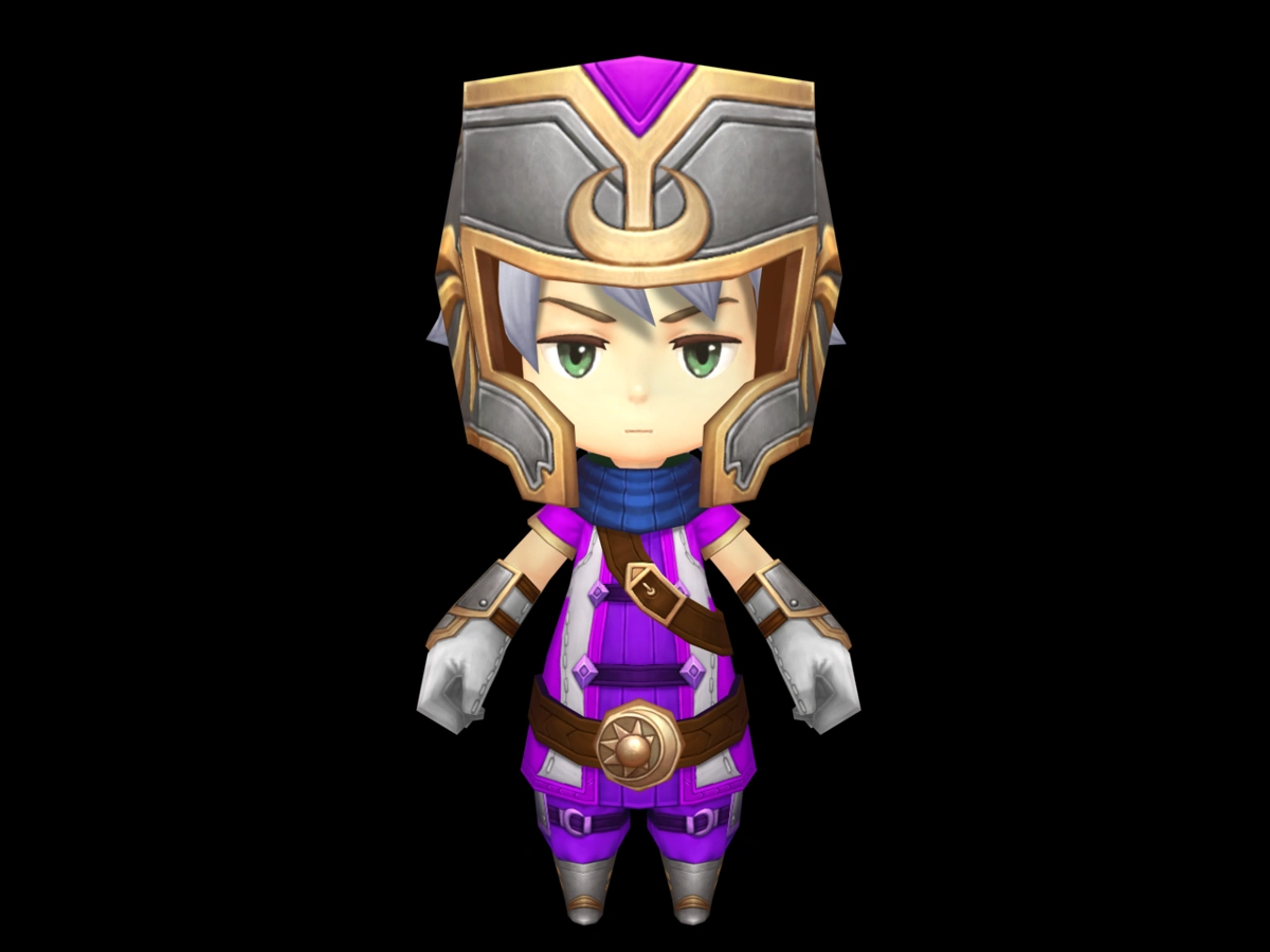 Basic male model warrior 2 costume (violet)