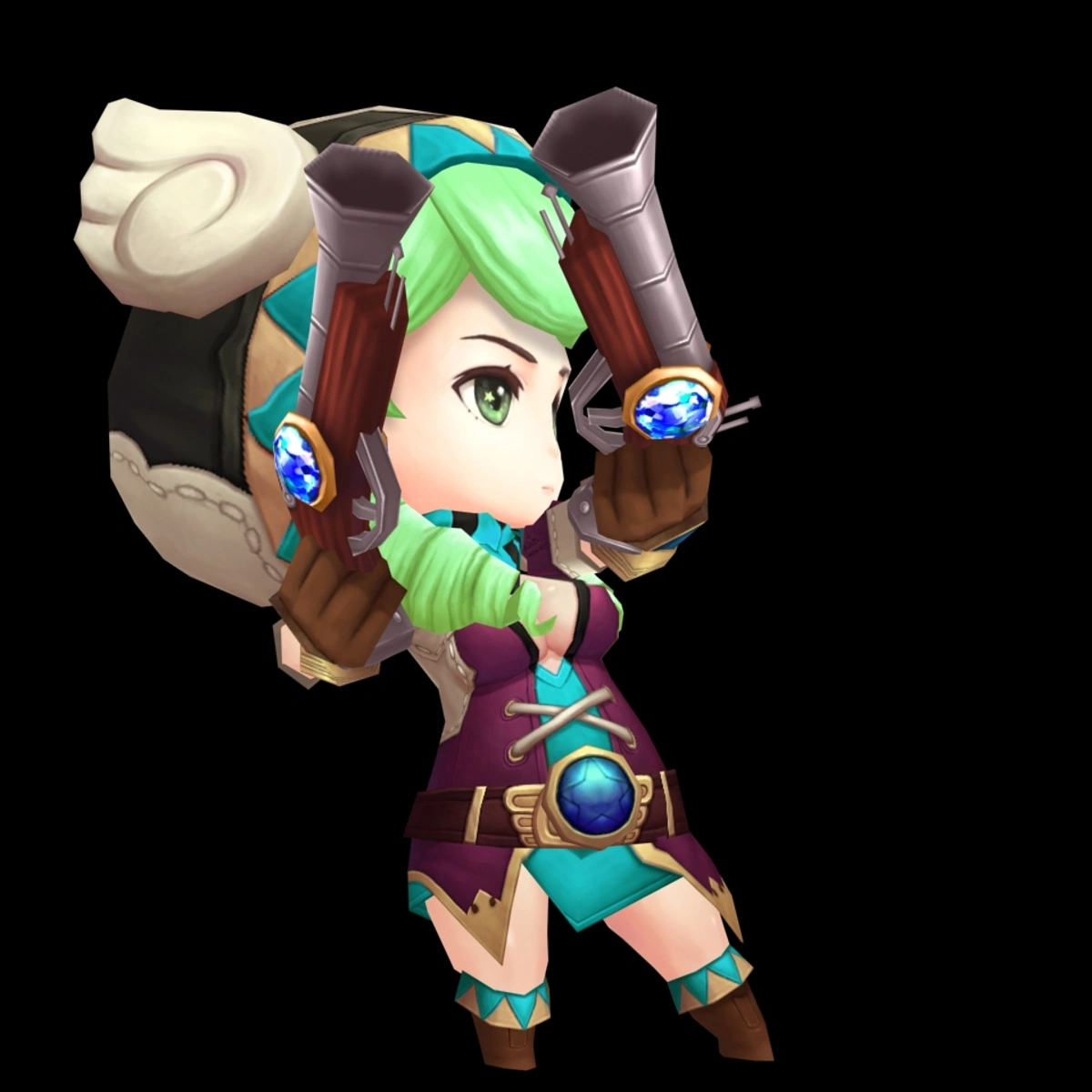 Animation_Female Commander_Warrior 1 Costume (skyblue)