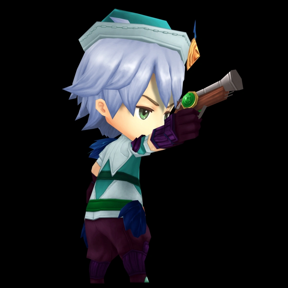 Animation_Male Commander_Archer Costume (aqua)