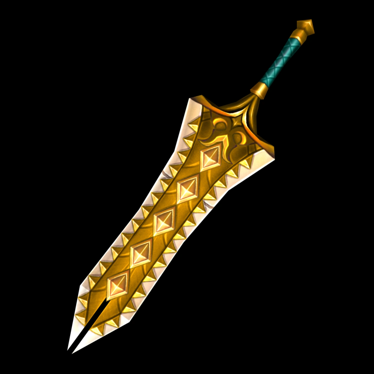 Magic two-handed sword 02 (gold)
