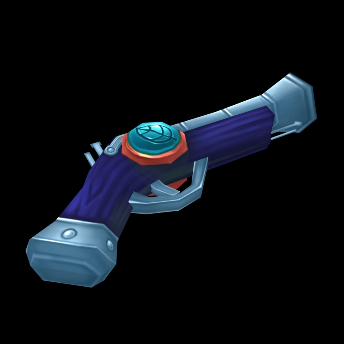 Cylindrical pistol (blue)