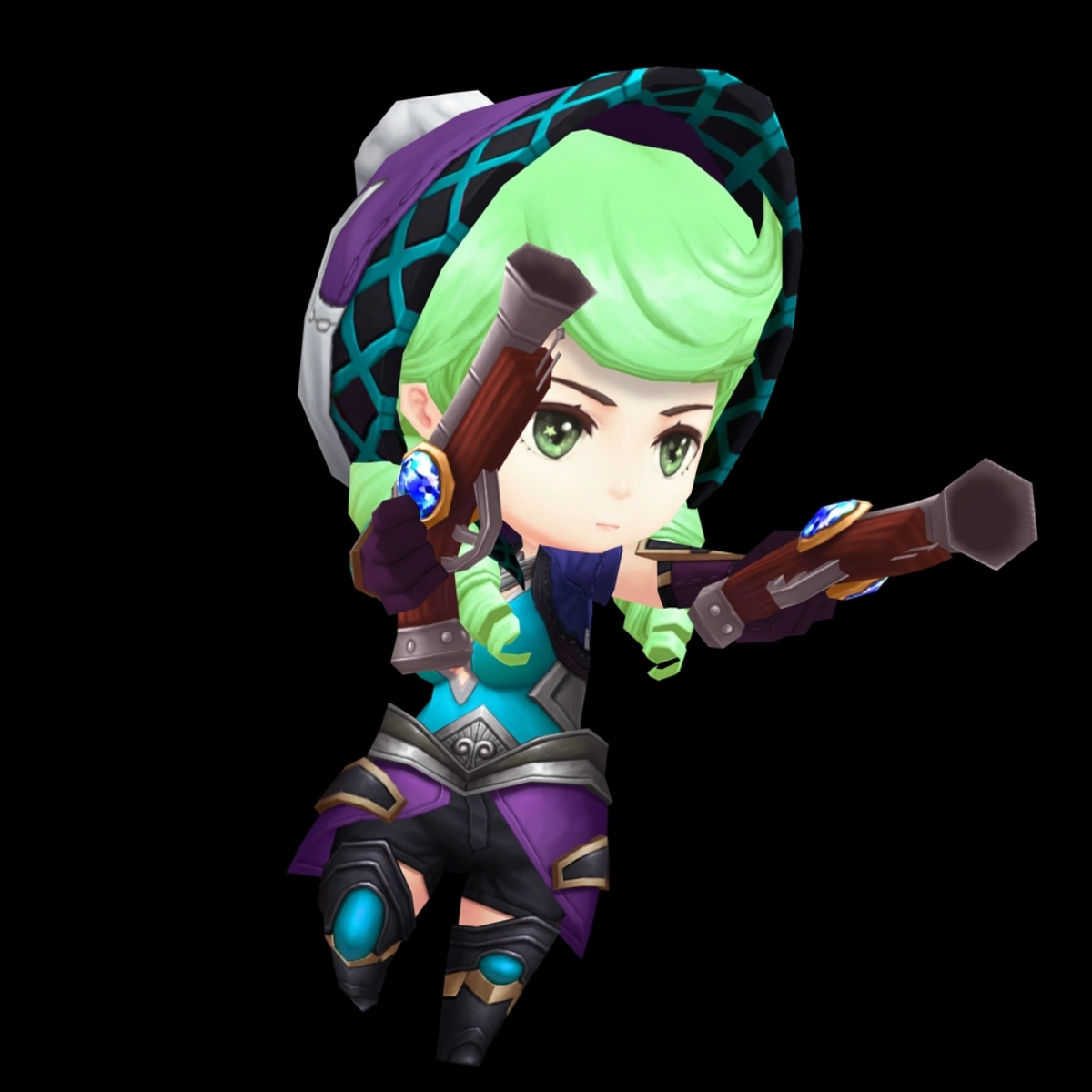 Animation_Female Commander_Warrior 4 Costume (skyblue)