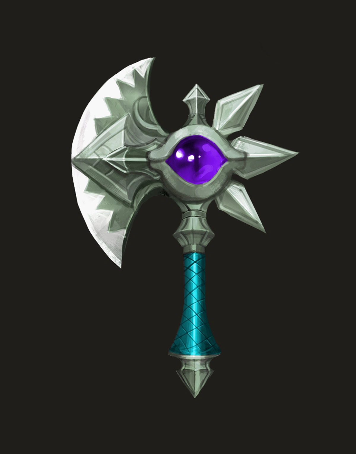 Weapon ax_02_008 (teal)