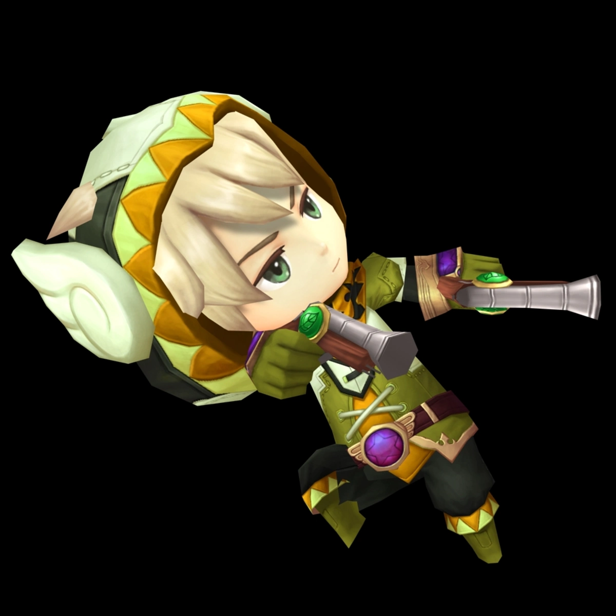 Animation_Male Commander_Warrior 1 Costume (olive)