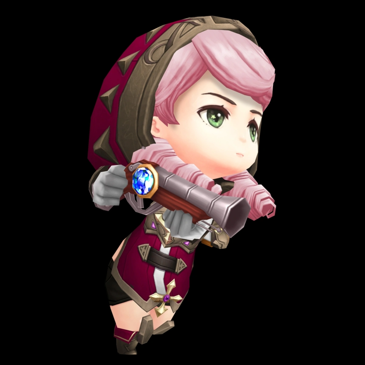 Animation_Female Commander_Warrior 5 Costume (red)