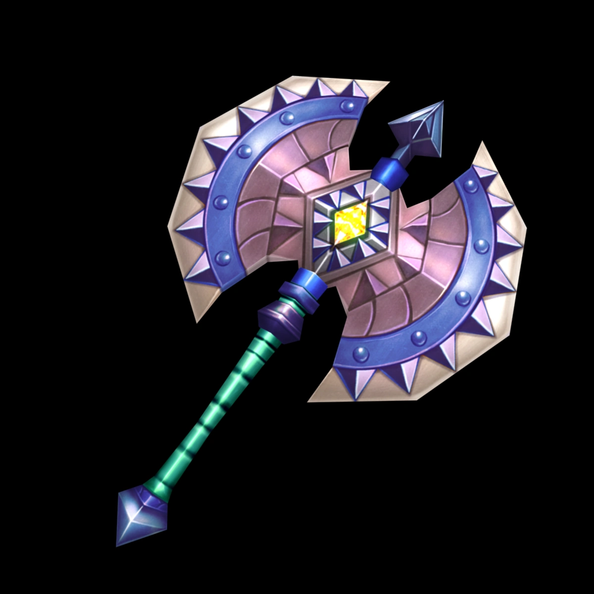 Magic double-edged ax (blue)