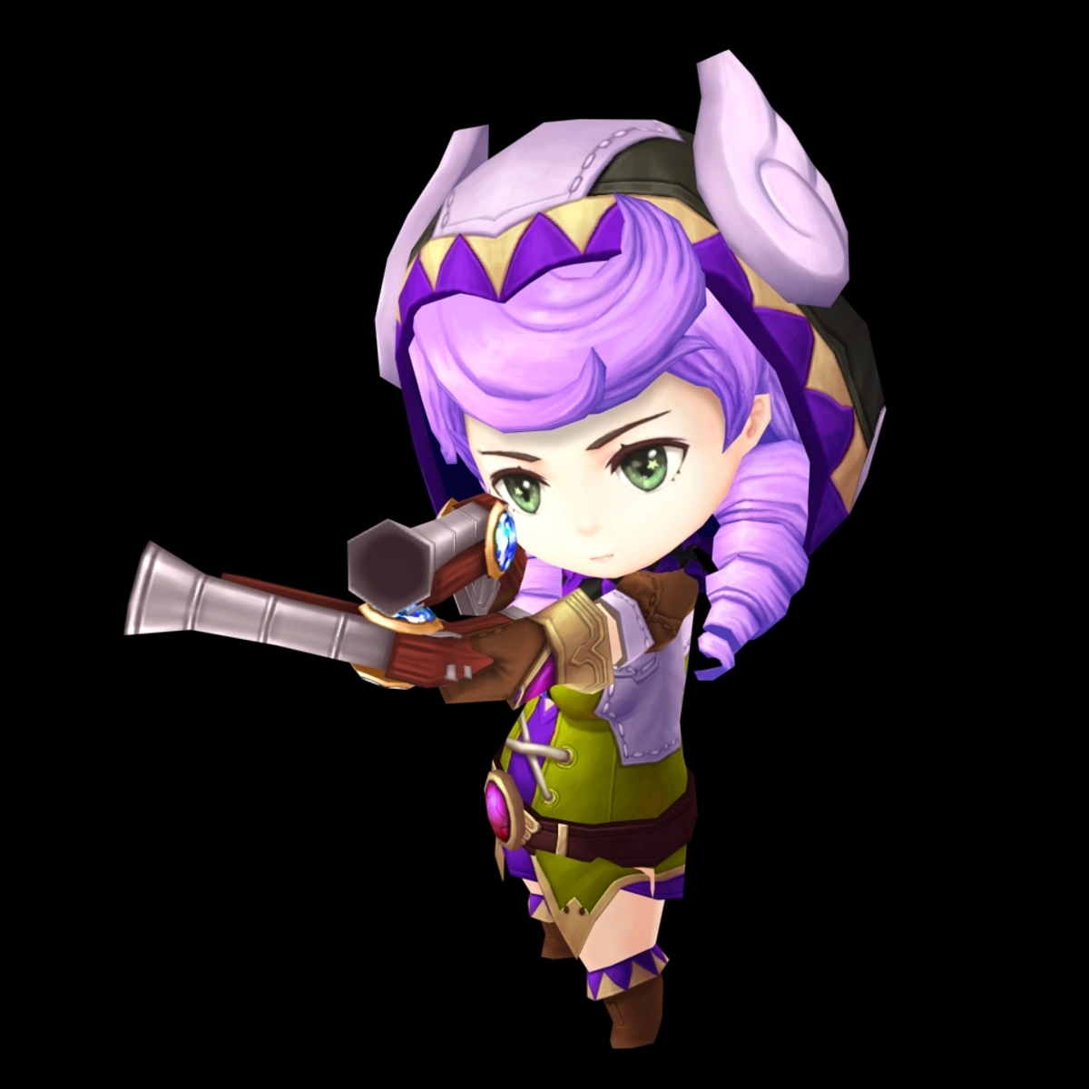 Animation_Female Commander_Warrior 1 Costume (violet)