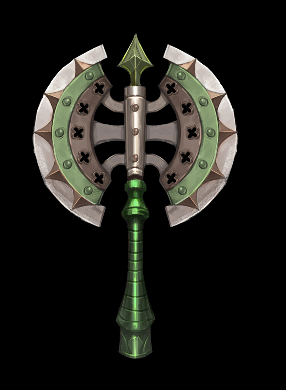 Double-edged ax_01_003(green)