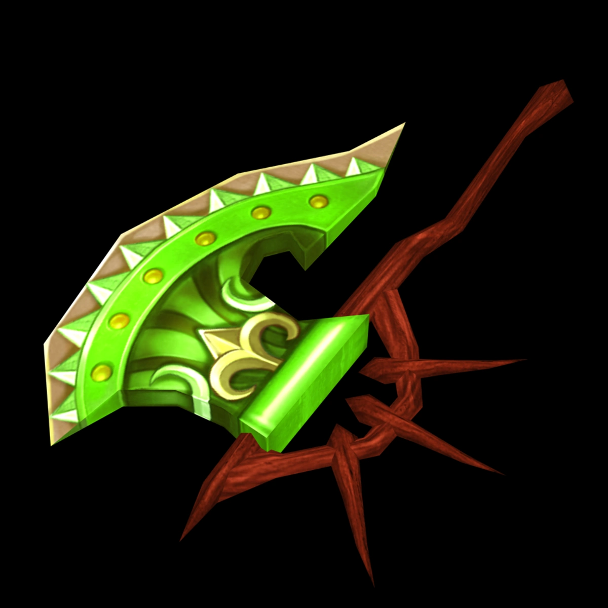 Thorn magic ax (green)