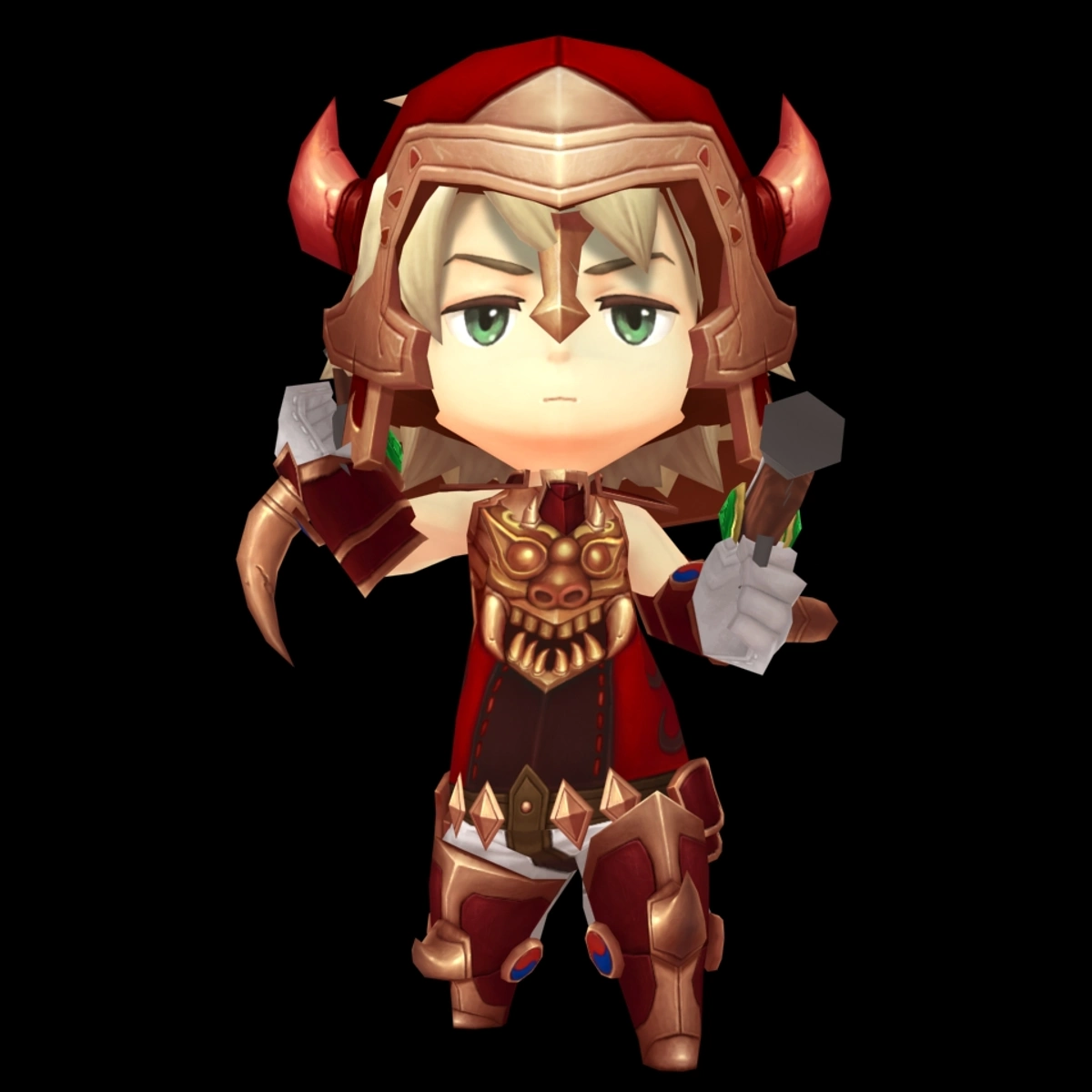 Animation_Male Commander_Warrior 6 Costume (tiger)