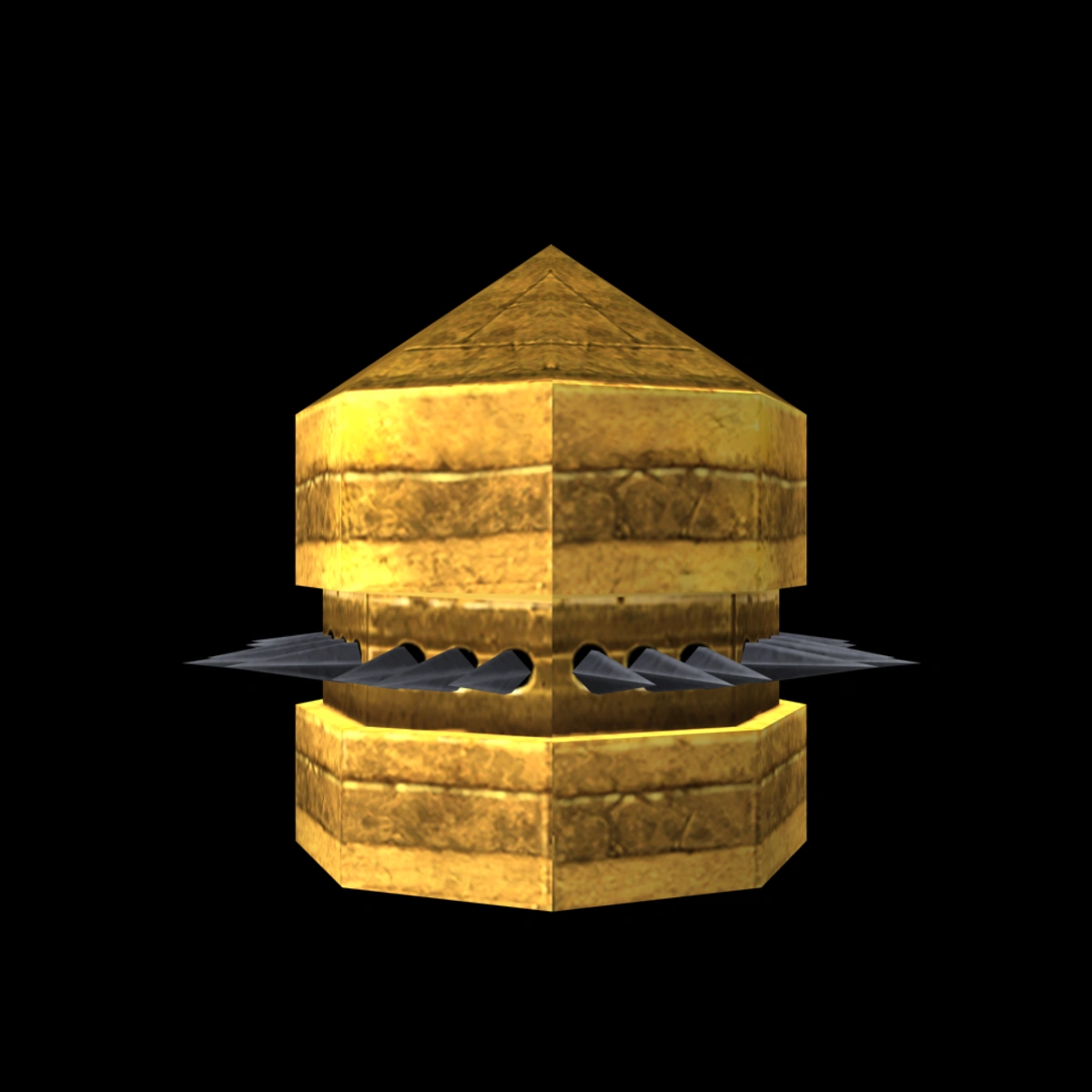 Model_needle trap (gold)