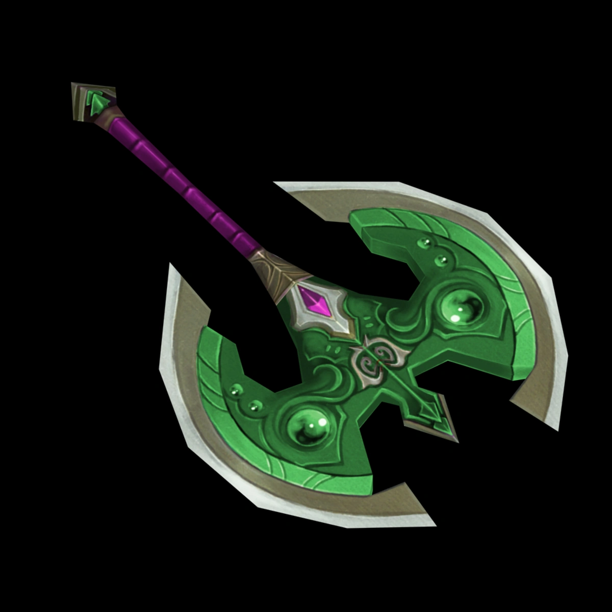 Magic double-edged ax (green)