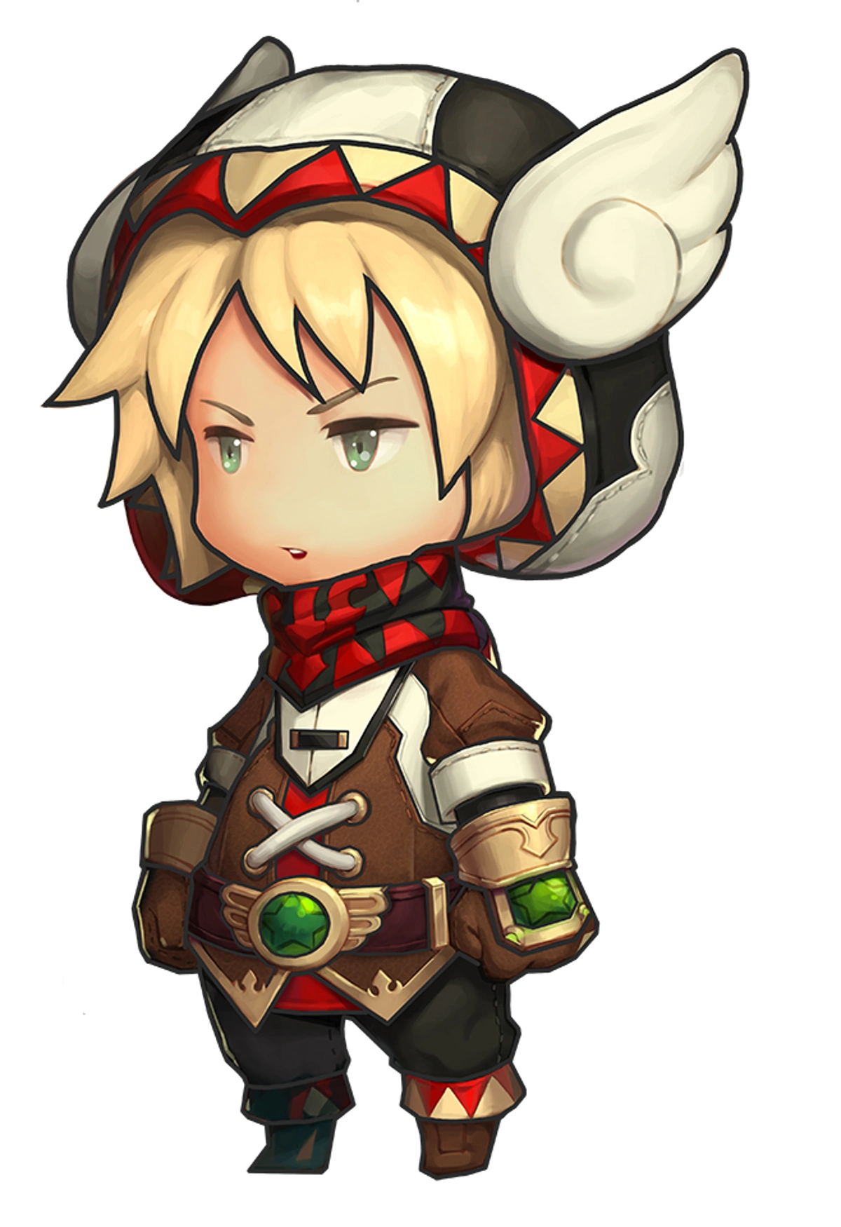 Character scarf boy (red)