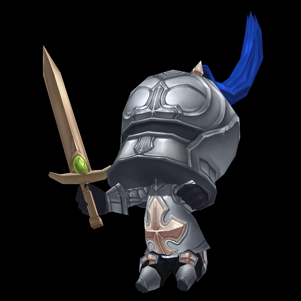 Soldier (silver) animation - waiting, walking
