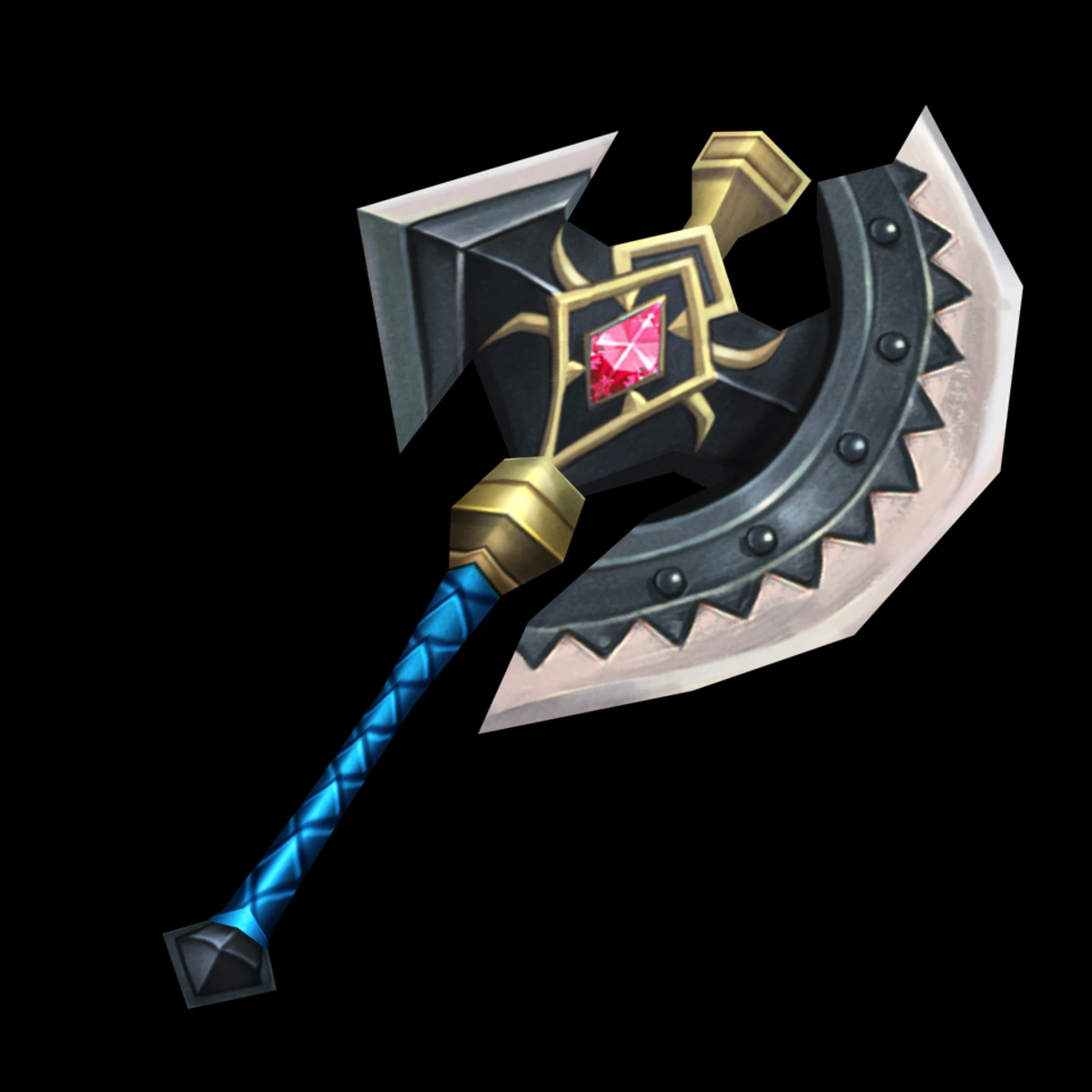 Advanced half-moon ax (charcoal)