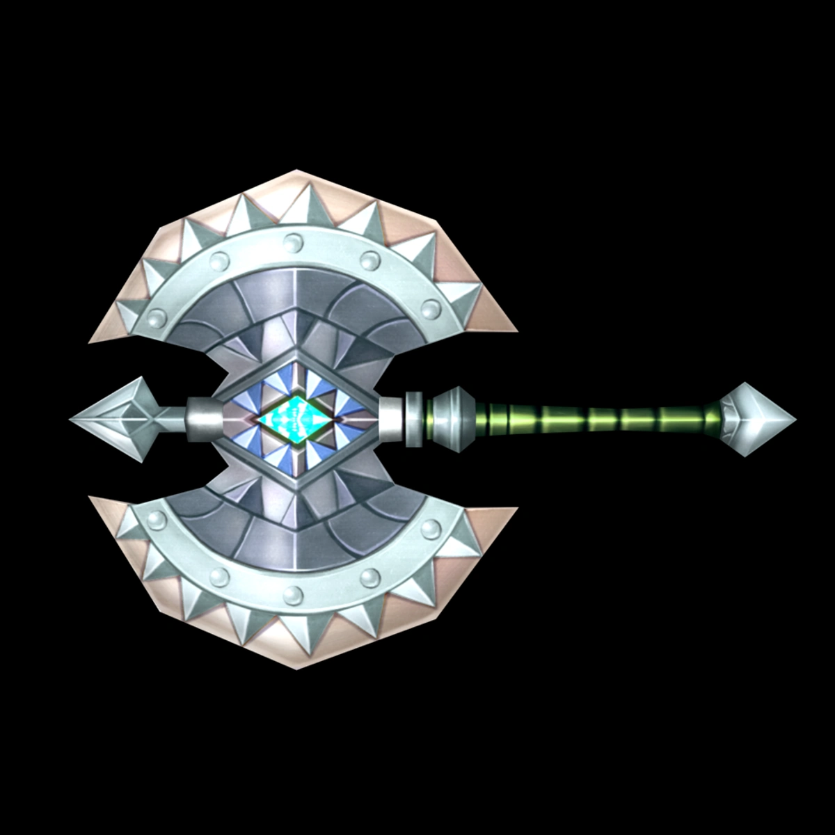 Magic double-edged ax (silver)