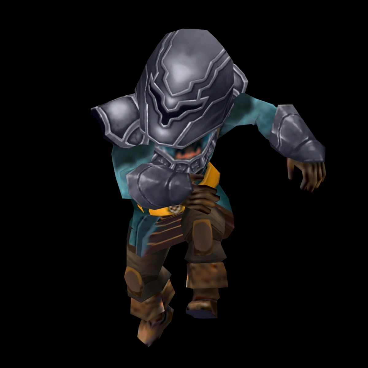 Guard (charcoalblue) animation - waiting, running, one-handed attack ...
