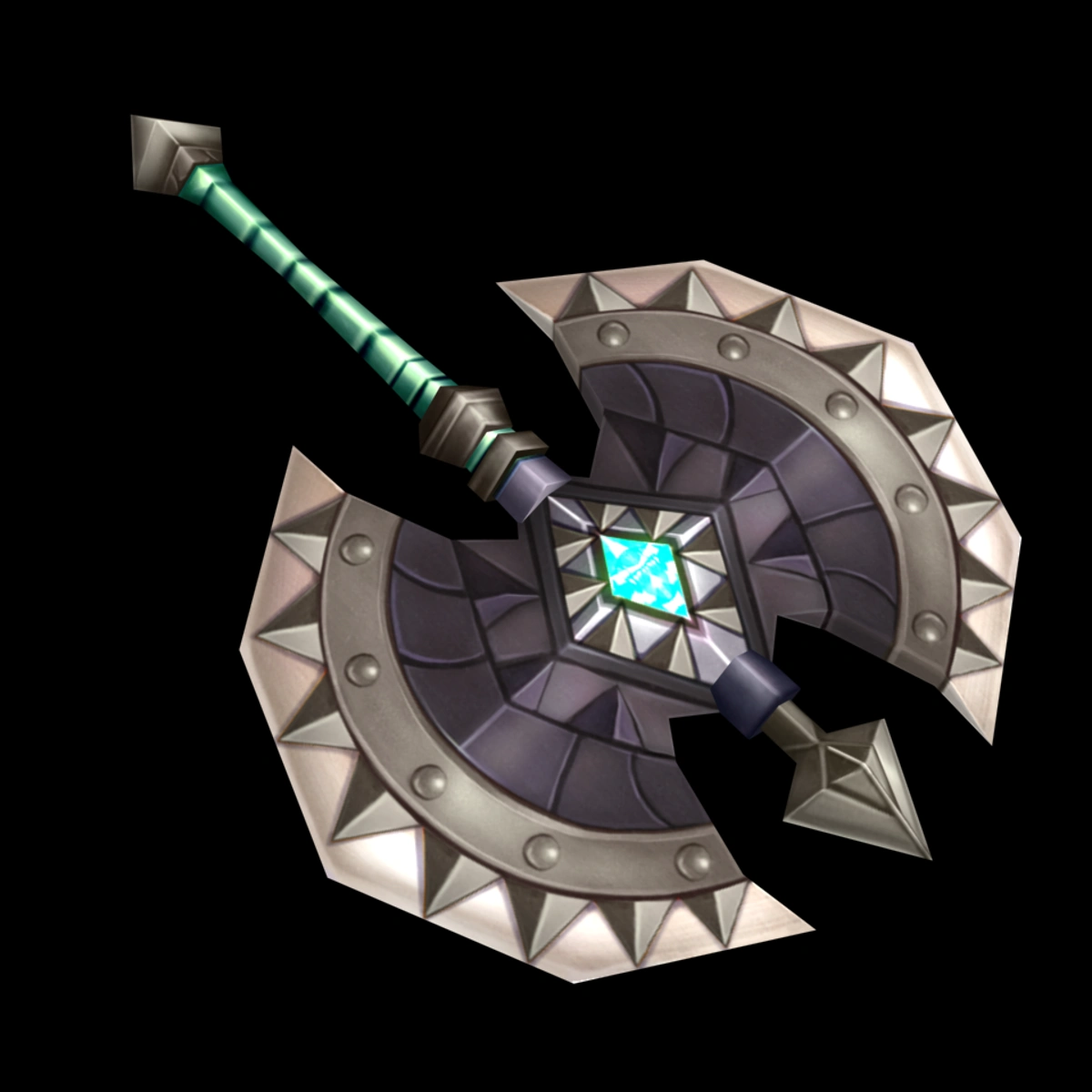 Magic double-edged ax (charcoal)