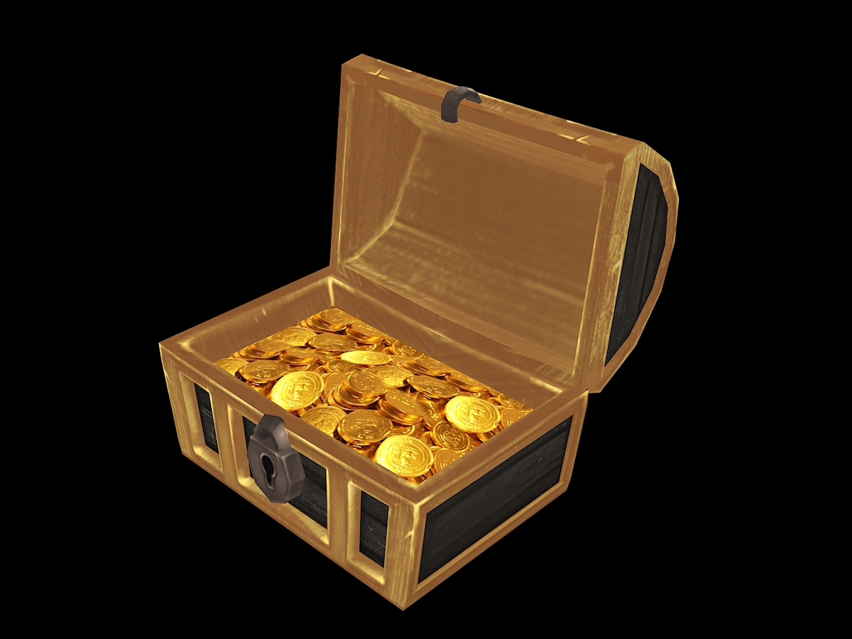 Level 1 chest box (charcoal) animation - waiting, open, routing