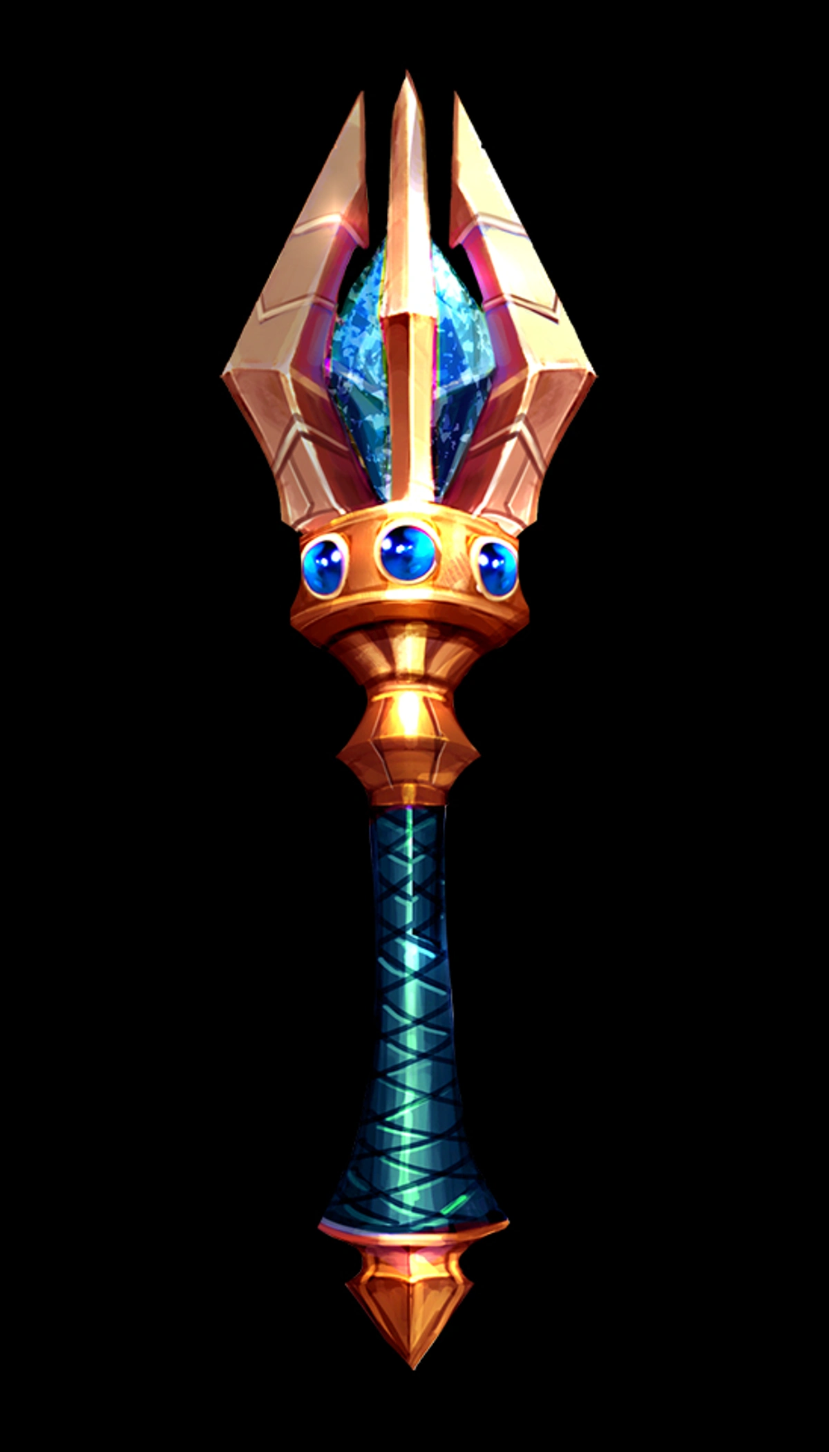 Weapon stick_007 (teal)