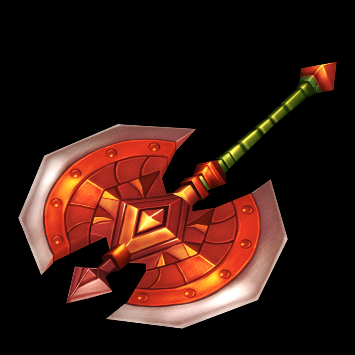 Double-edged ax (red)