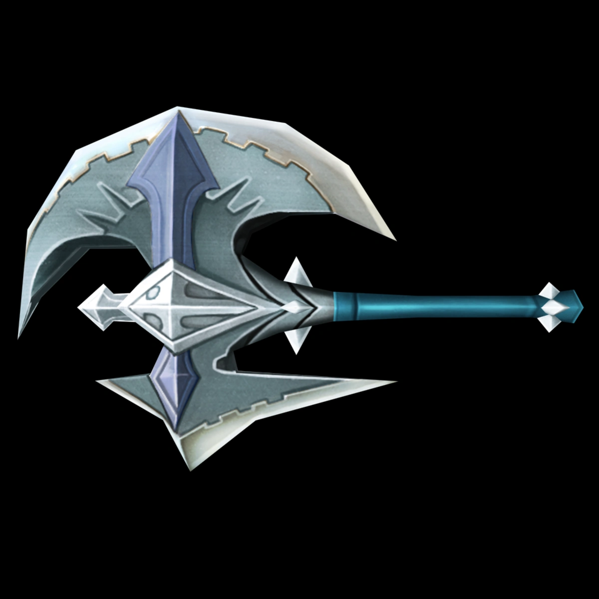 cross ax (silver)