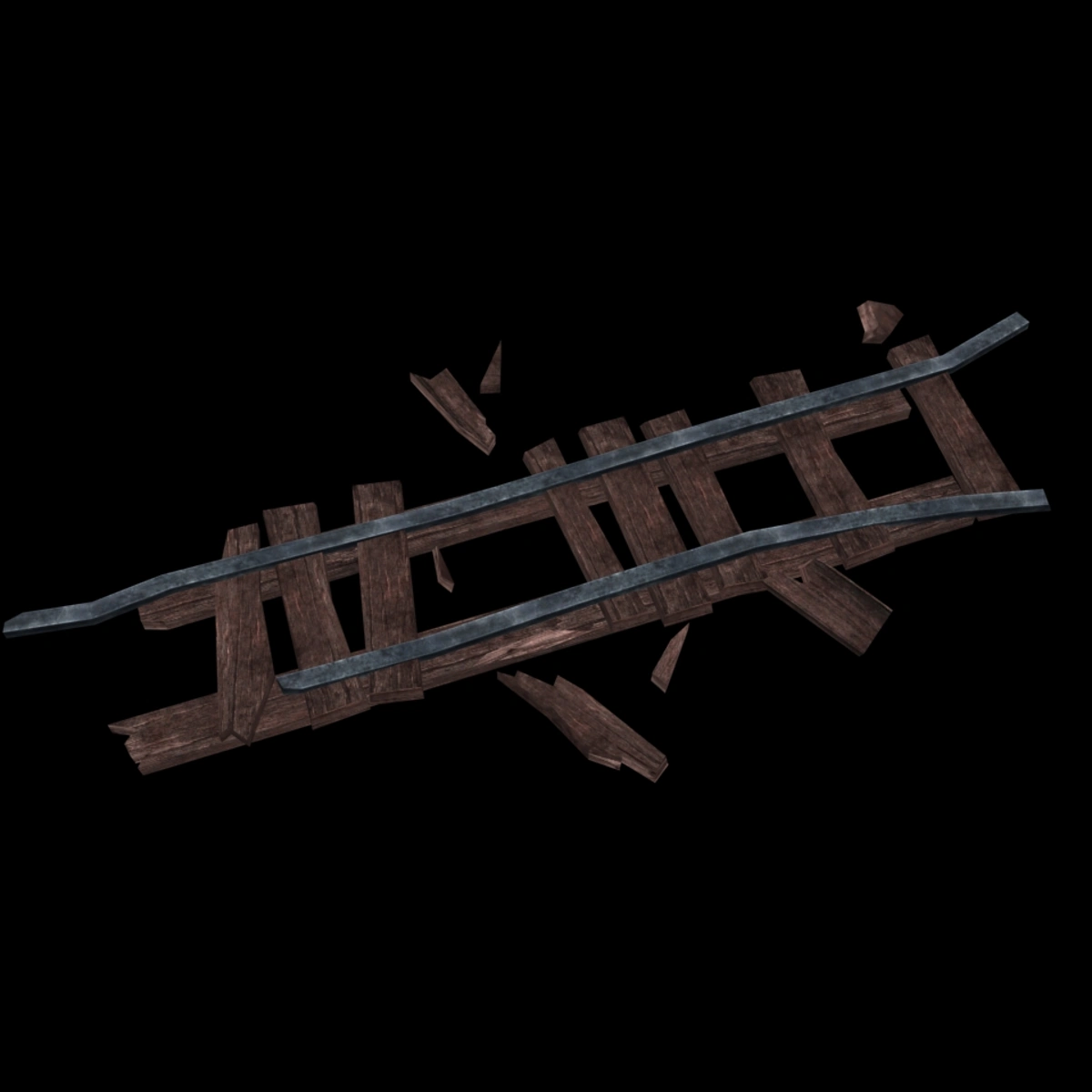 Train Rail (Dark Brown)