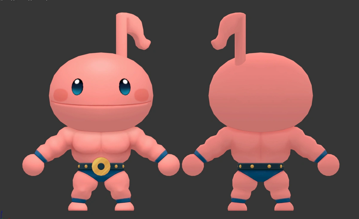 Musical note style character model