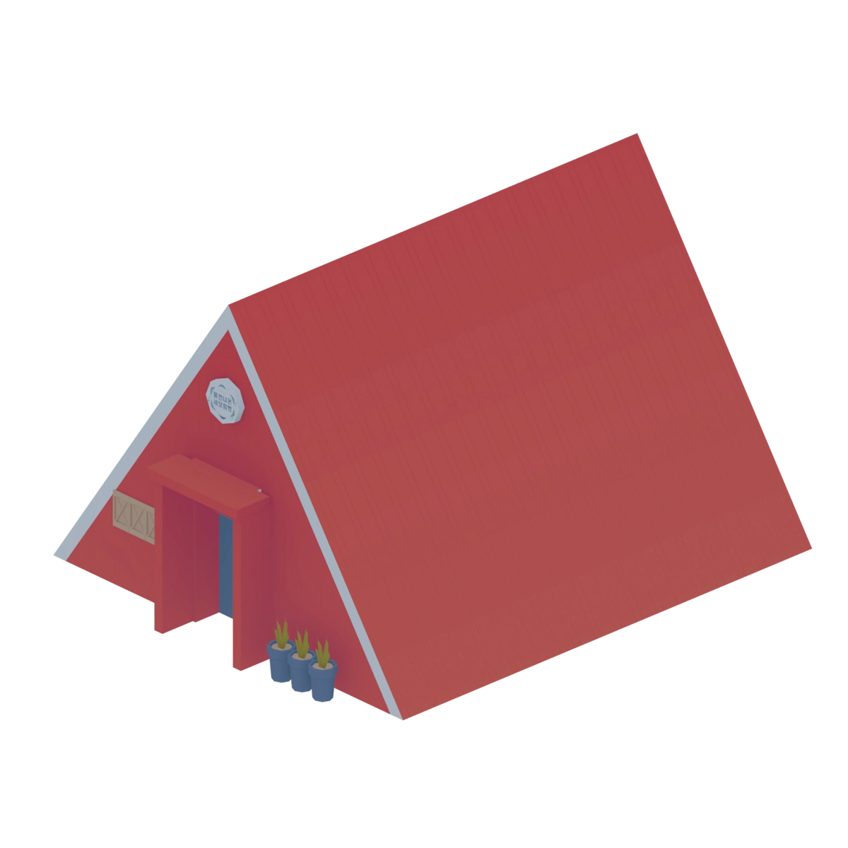 A triangular dotted bread