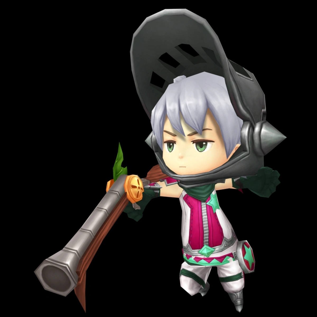 Animation_Male Commander_Warrior 3 Costume (deeppink)